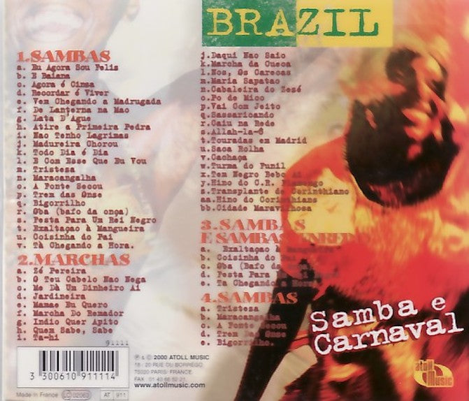 Traditional - Brazil Samba e Carnaval – second-cd.de