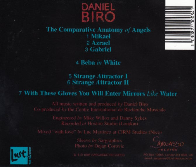 Daniel Biro - The comparative anatomy of angels – second-cd.de