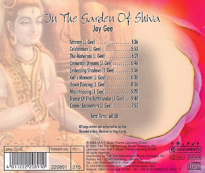 Jay Gee - In the Garden of Shiva – second-cd.de