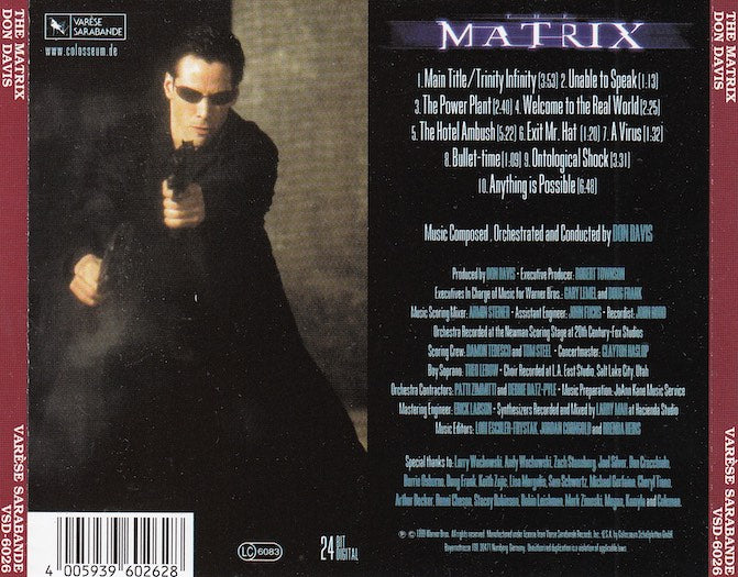 Soundtrack - The Matrix - Score by Don Davis – second-cd.de