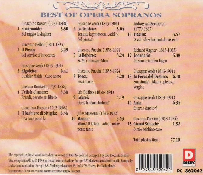 Various - Best of opera - Sopranos - – second-cd.de