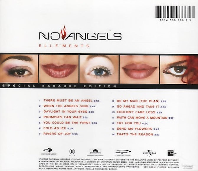 No Angels - Elle´ments - Special Karaoke Edition – second-cd.de
