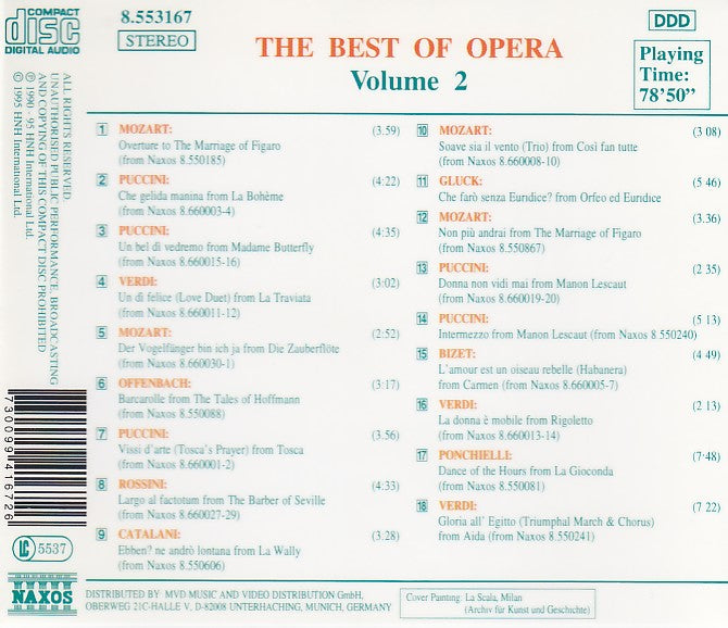 Various - The best of Opera Vol. 2 – second-cd.de